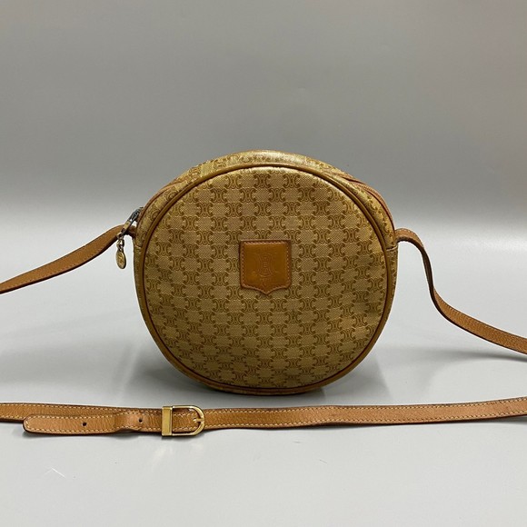 Celine | Bags | Celine Vintage Macadam Blason Triomphe Pattern Leather ...